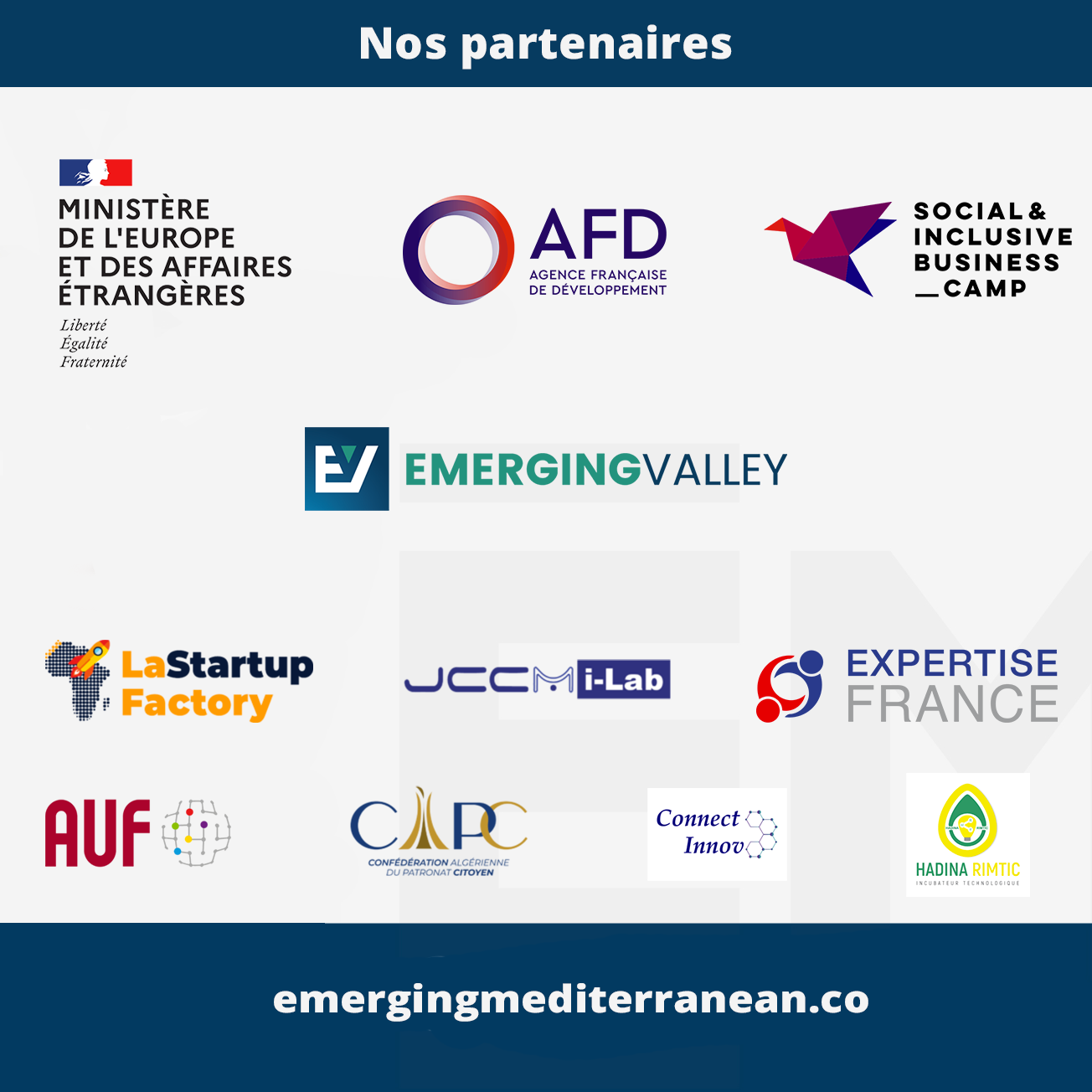 Nos Partenaires - Emerging Mediterranean